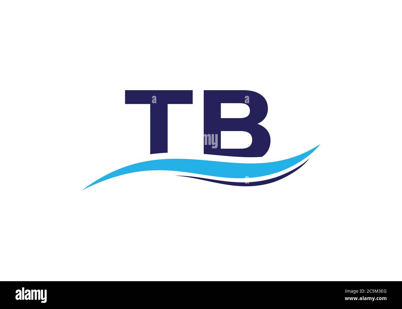 Initial Monogram Letter T B Logo Design Vector Template. T B Letter ...