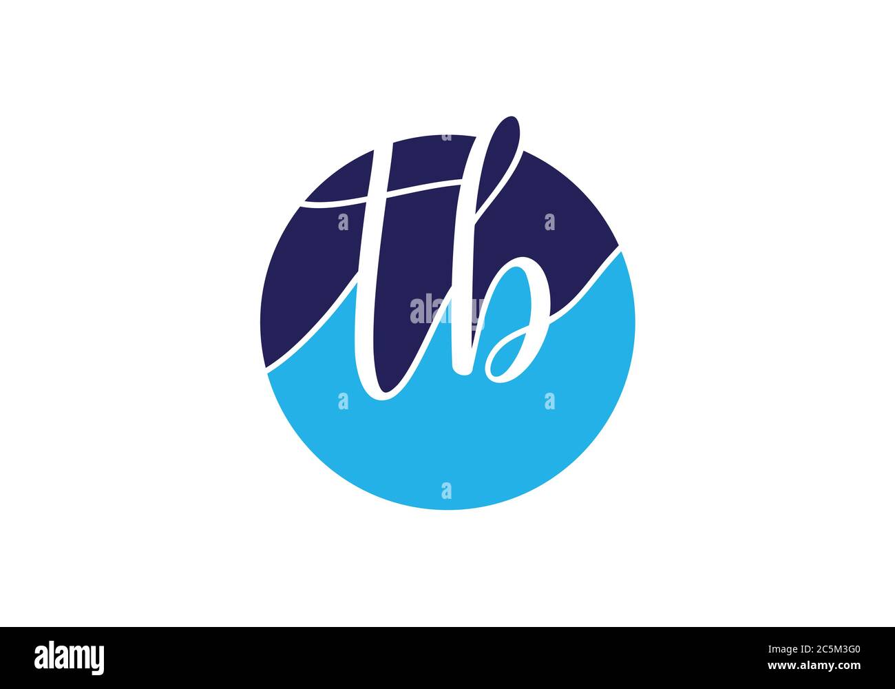 Initial Monogram Letter T B Logo Design Vector Template. T B Letter ...