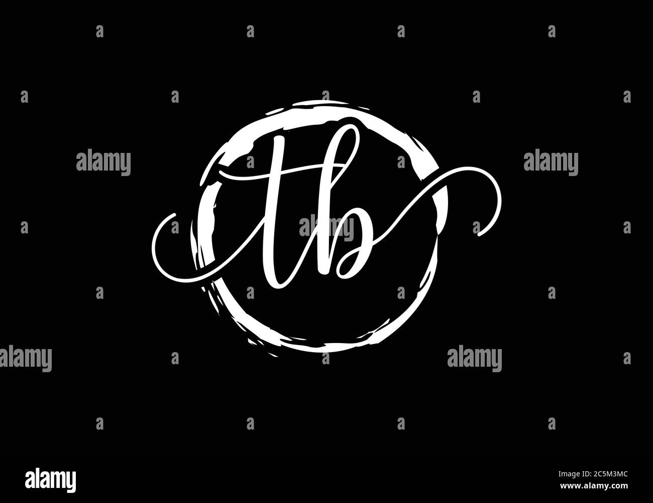 Initial Monogram Letter T B Logo Design Vector Template. T B Letter ...