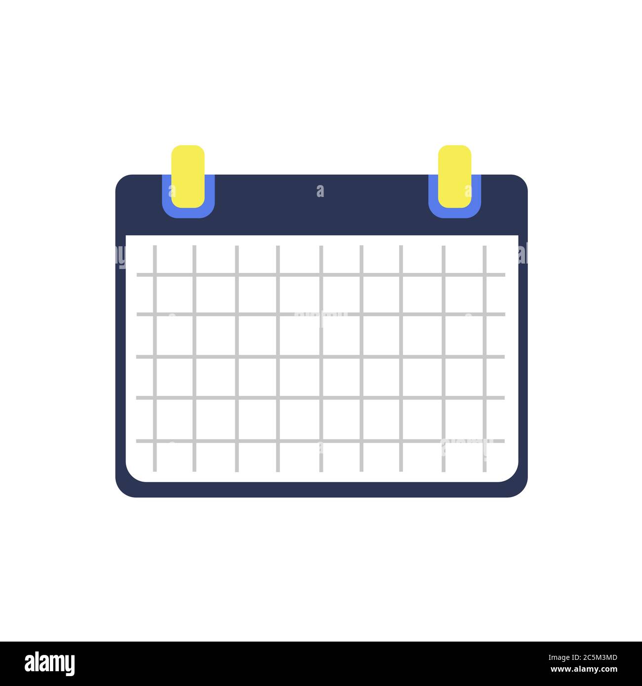 Blank Calendar Icon Flat