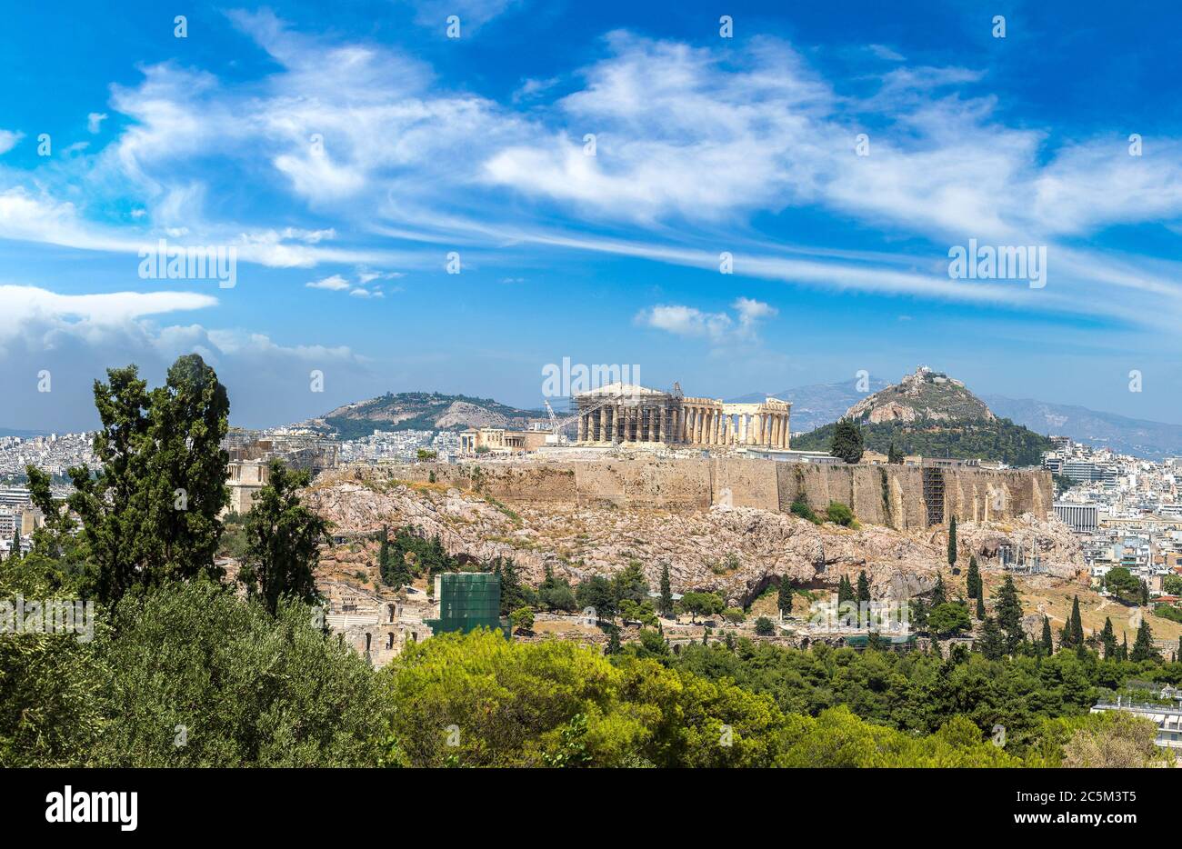Acropolis in a beautiful summer day in Athens, Greece Stock Photo - Alamy