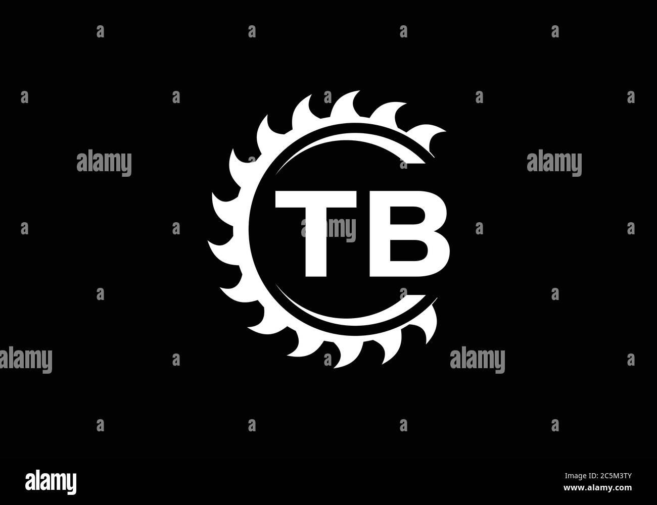 Initial Monogram Letter T B Logo Design Vector Template. T B Letter ...