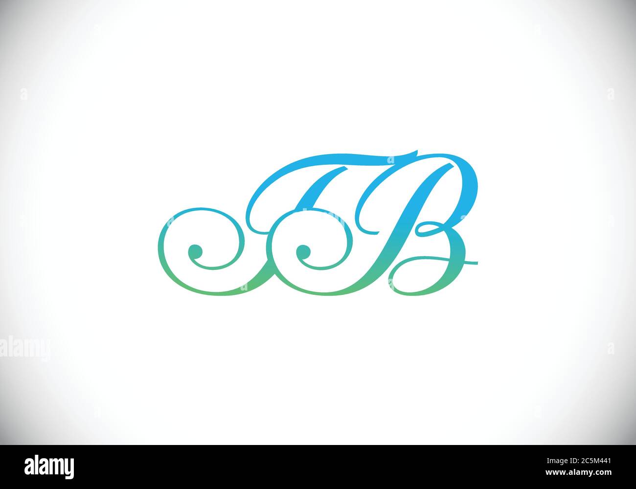 Initial Monogram Letter T B Logo Design Vector Template. T B Letter ...
