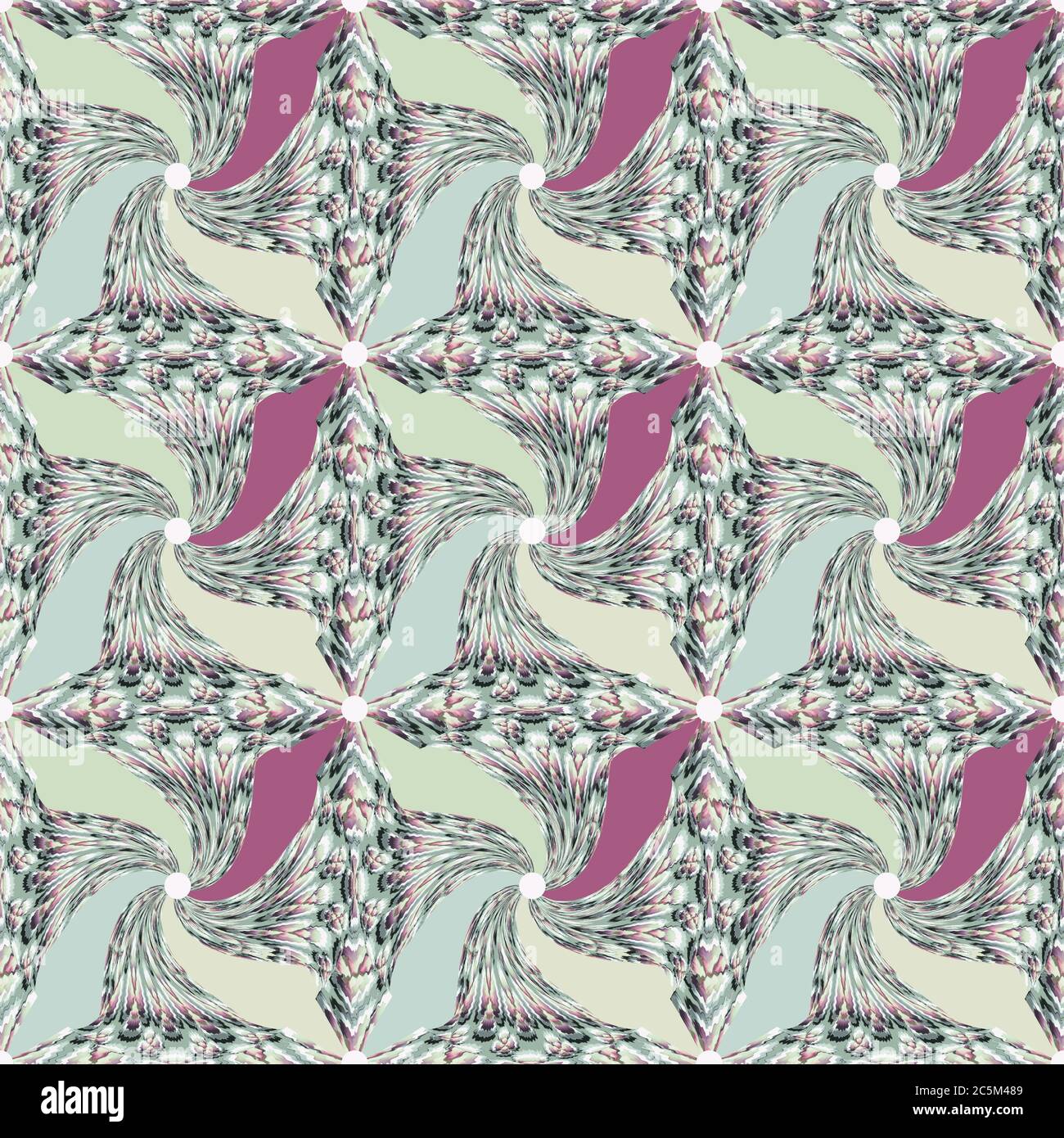 colorful fan shaped graphic design seamless pattern Stock Photo - Alamy