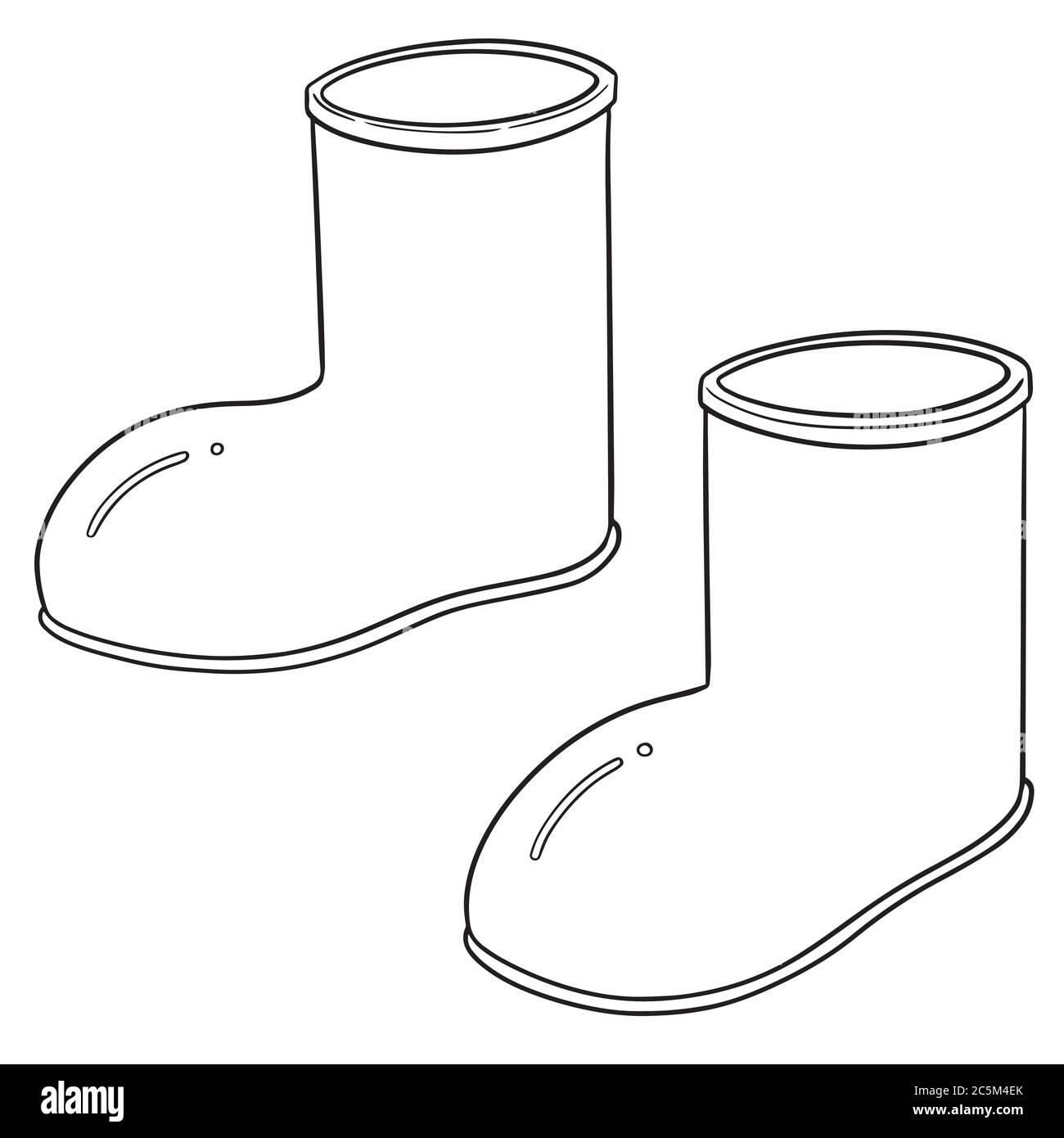 vector set of boots Stock Vector Image & Art - Alamy