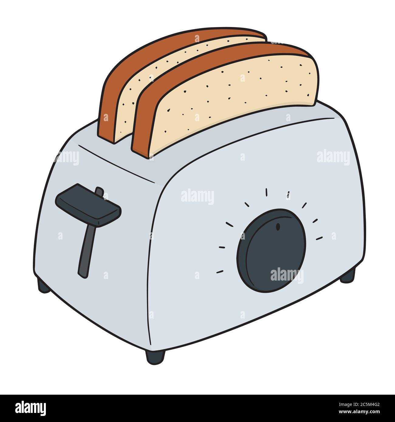 vector set of bread and toaster Stock Vector Image & Art - Alamy