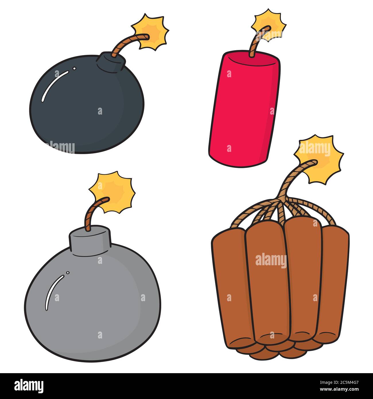 vector set of bomb Stock Vector Image & Art - Alamy