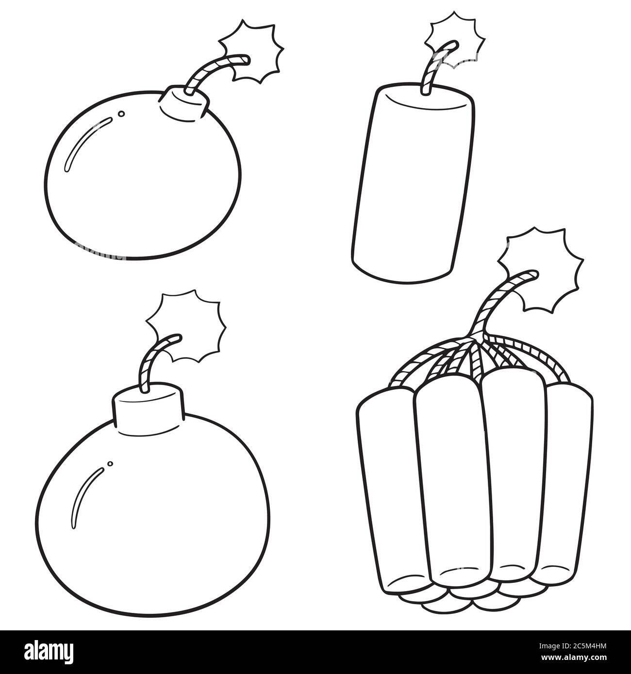 vector set of bomb Stock Vector Image & Art - Alamy
