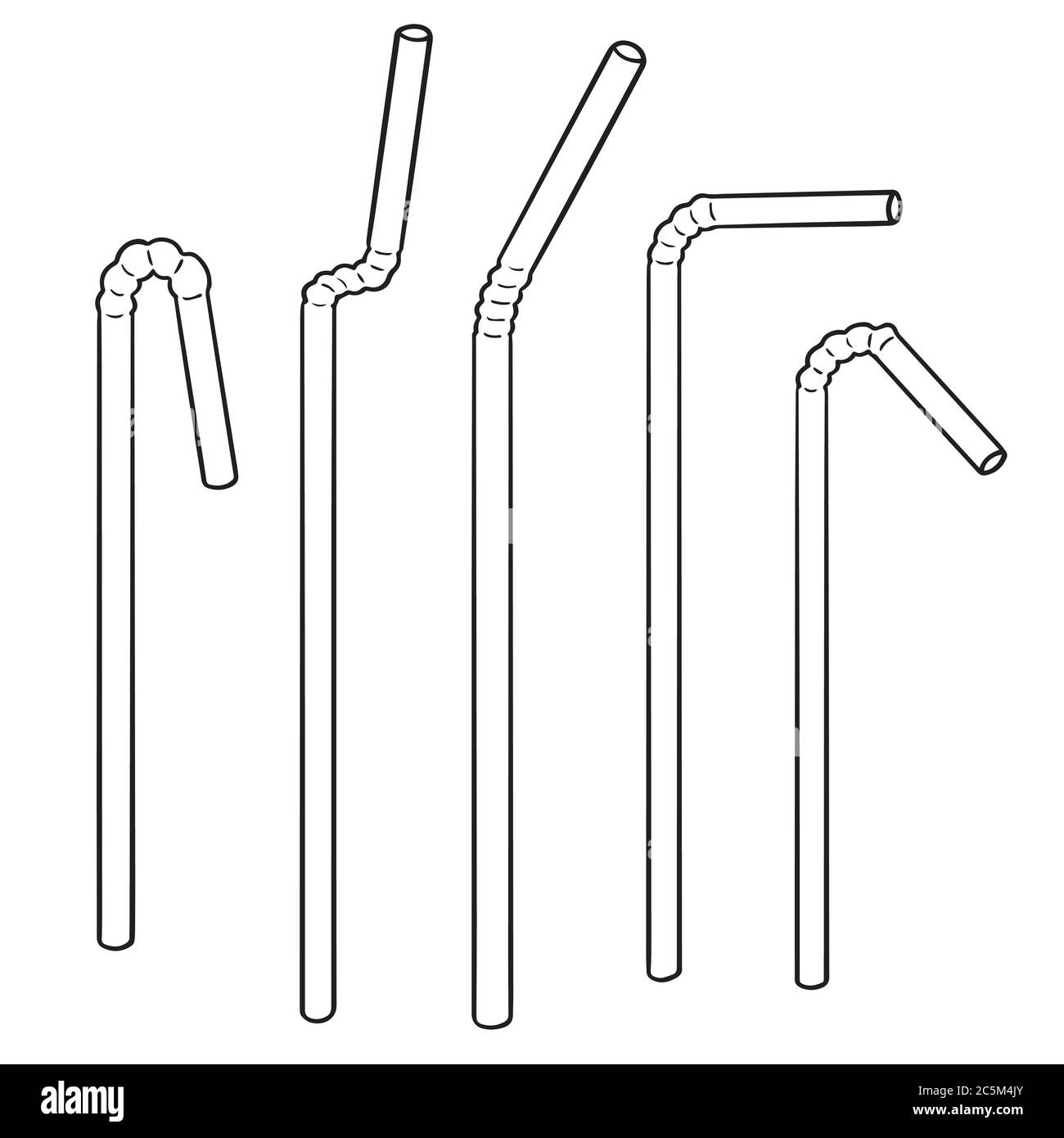 vector set of straw Stock Vector Image & Art - Alamy