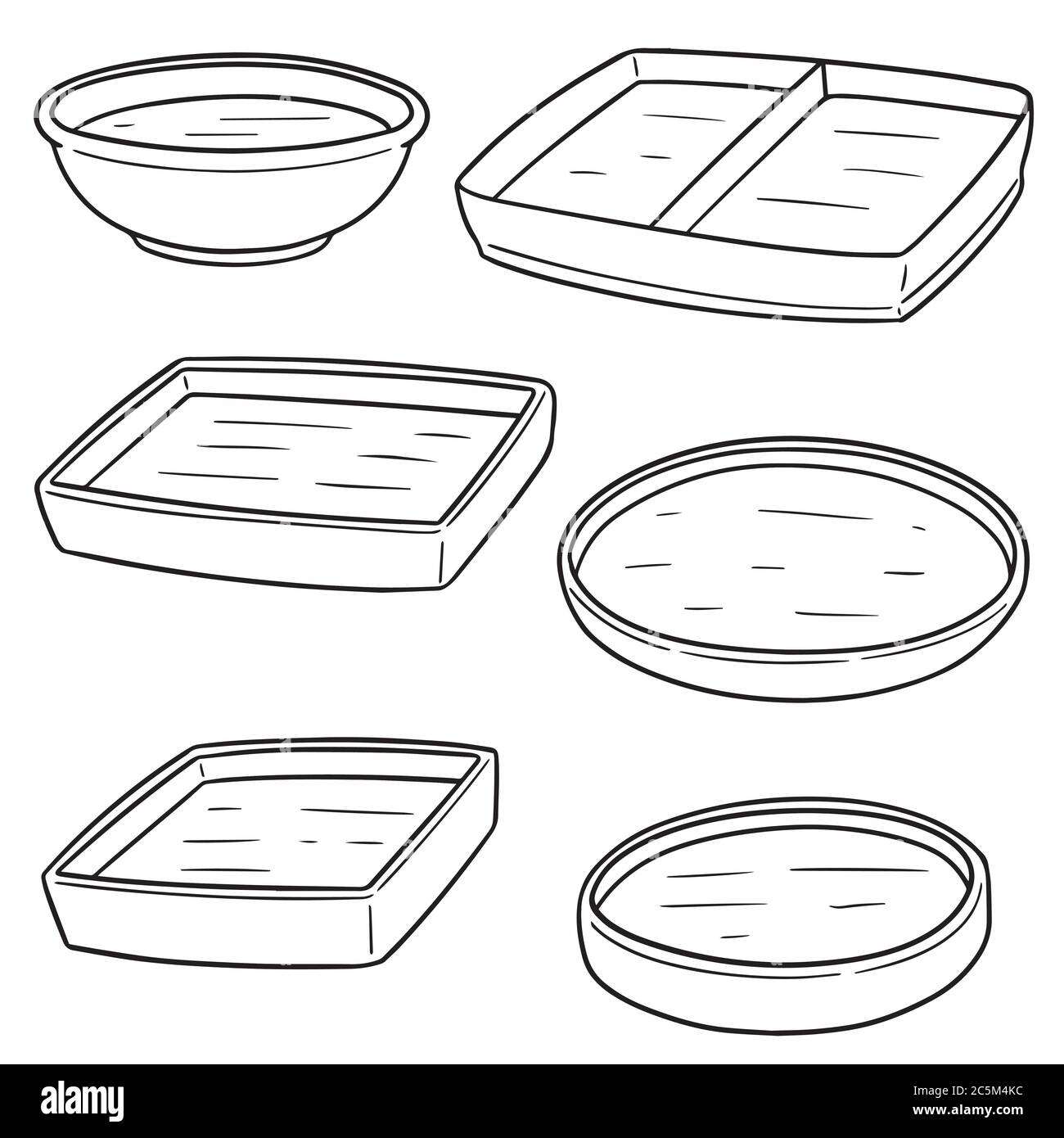 vector set of condiment dish Stock Vector Image & Art - Alamy