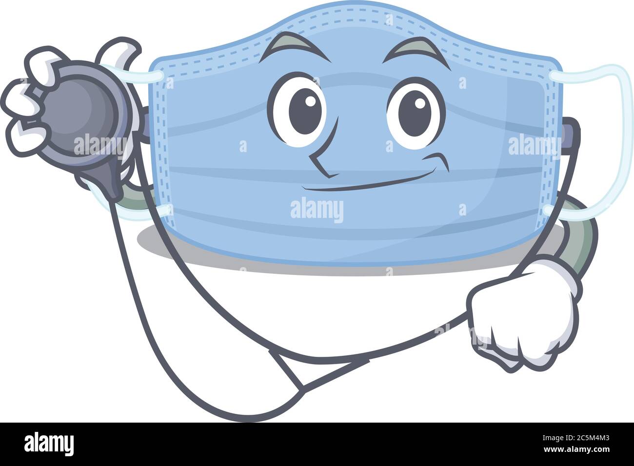 Smiley doctor cartoon character of surgical mask with tools Stock ...