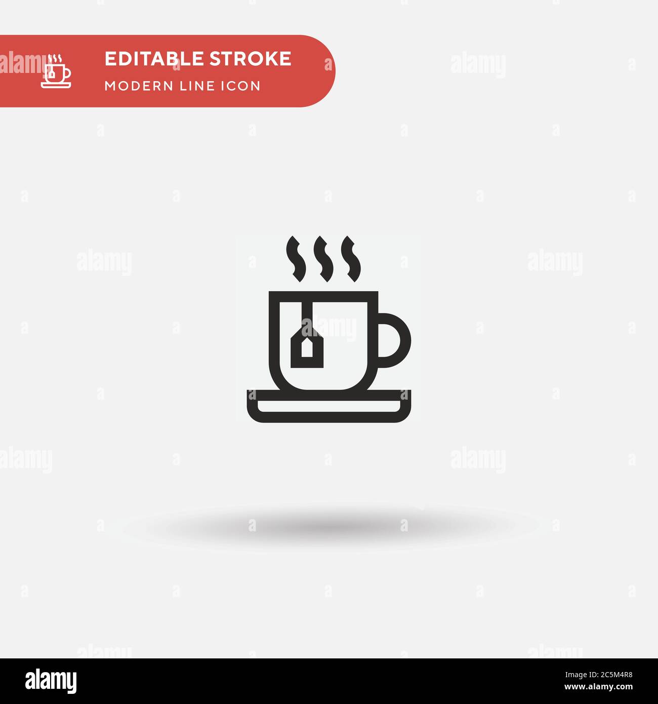 Tea Simple vector icon. Illustration symbol design template for web ...