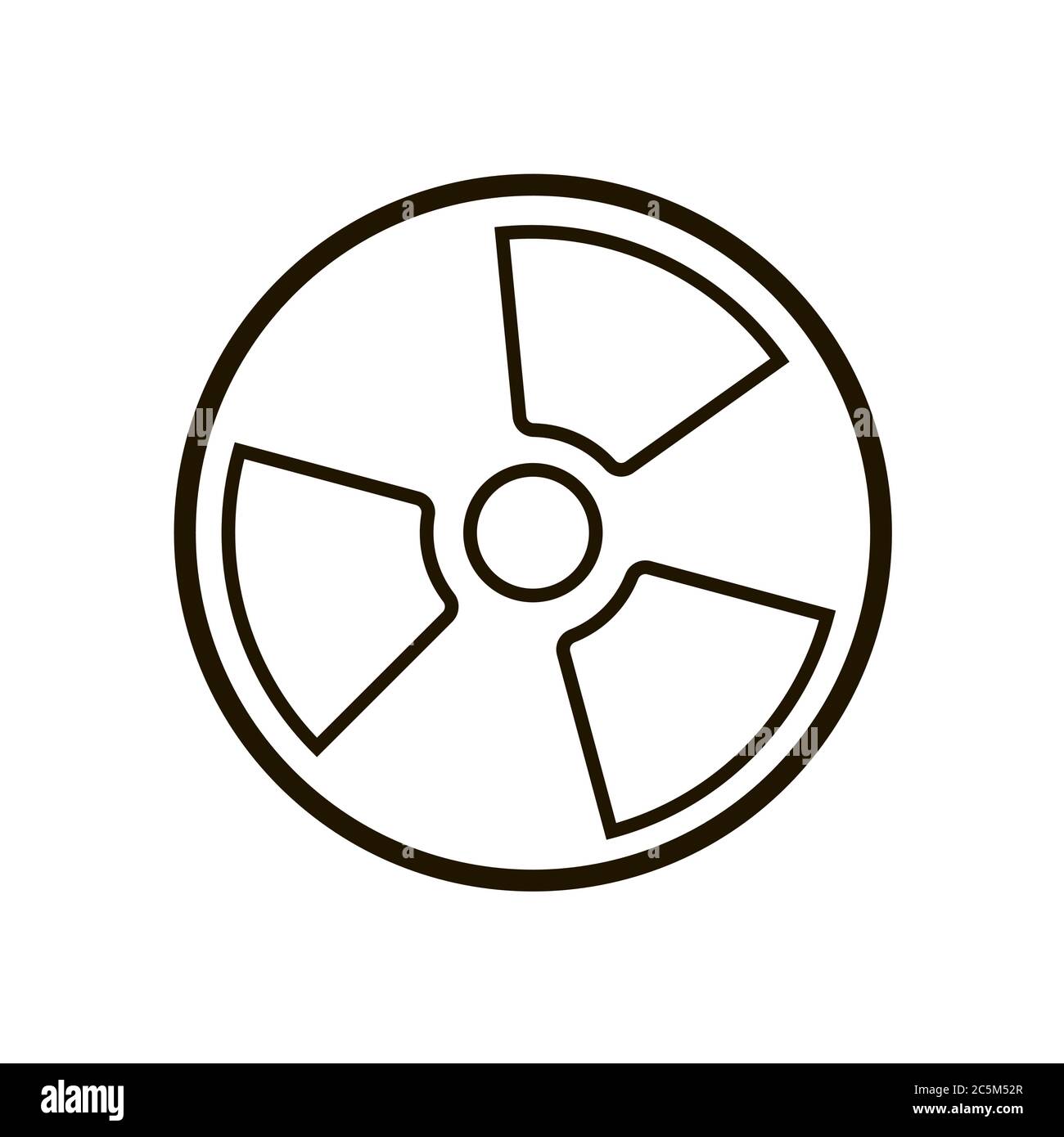 Radiation icon outline style hi-res stock photography and images - Alamy
