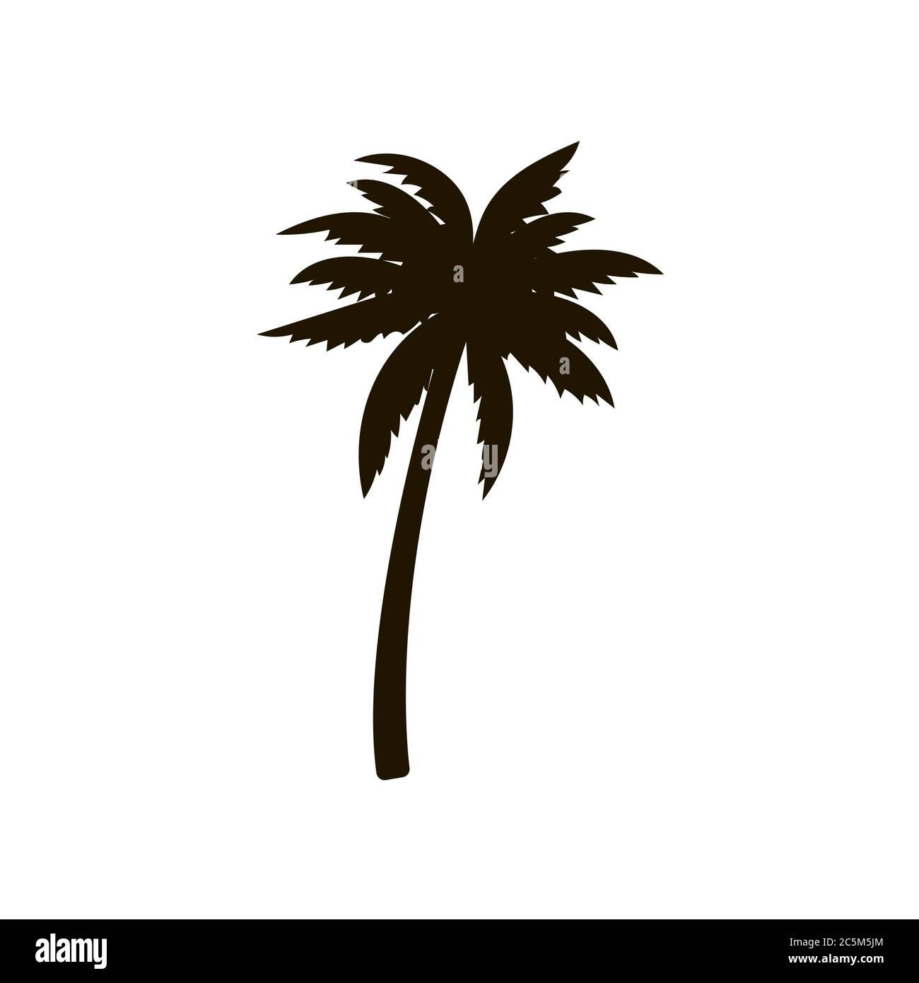 Palm trees icon on white background. Vector illustration in trendy flat ...