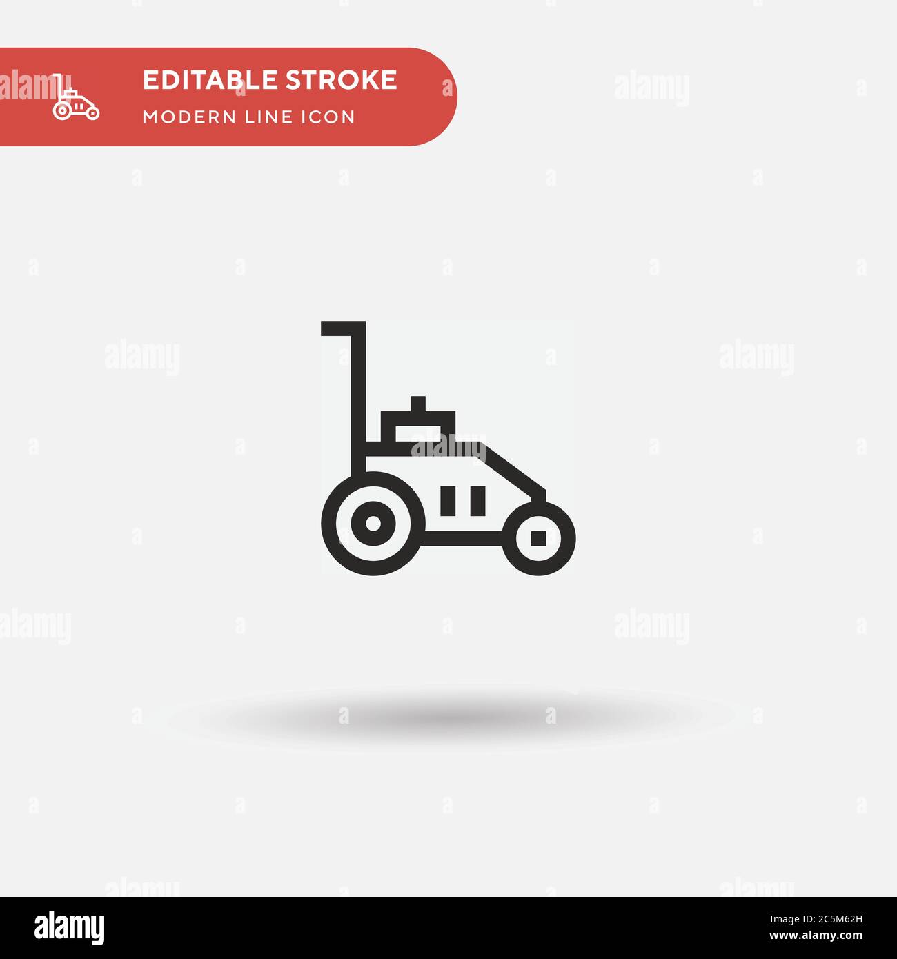 Modern grass cutter Stock Vector Images - Alamy