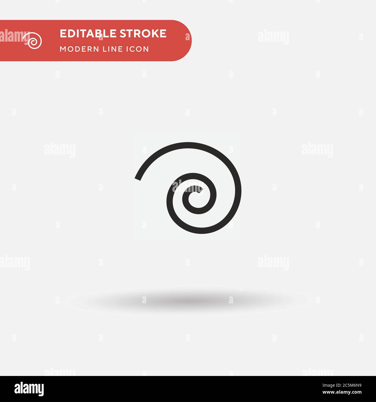 Spiral Simple vector icon. Illustration symbol design template for web ...
