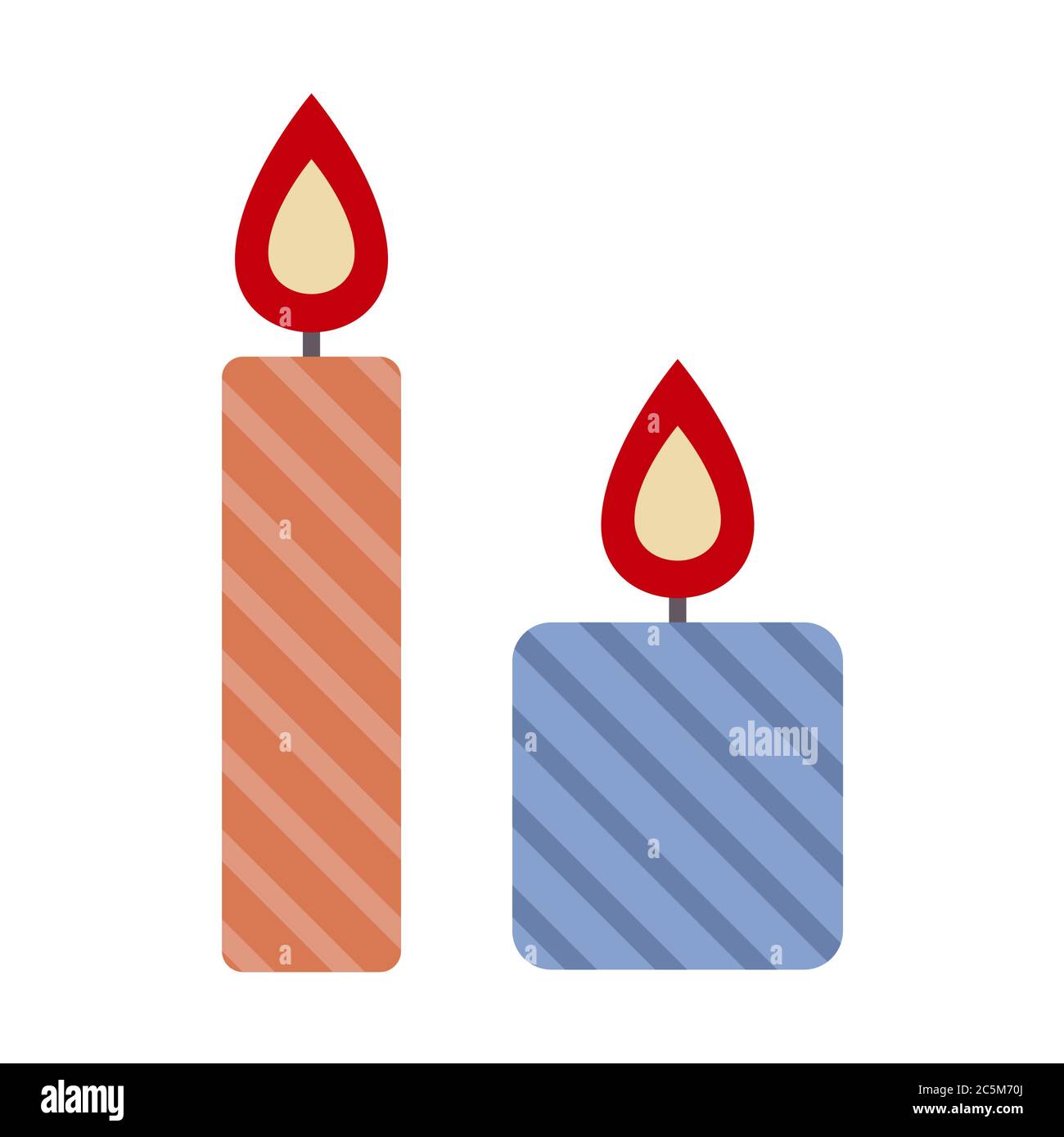 10 candles Stock Vector Images - Alamy