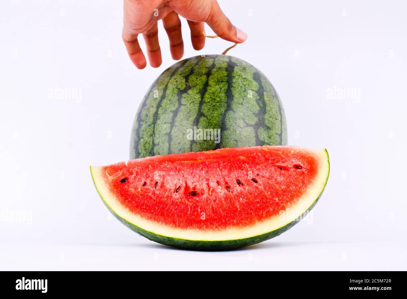 Watermelon eating delicious taste Stock Photo - Alamy