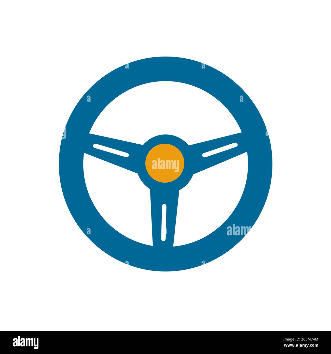 Steering wheel icon in trendy flat style. Vector illustration. EPS 10 ...