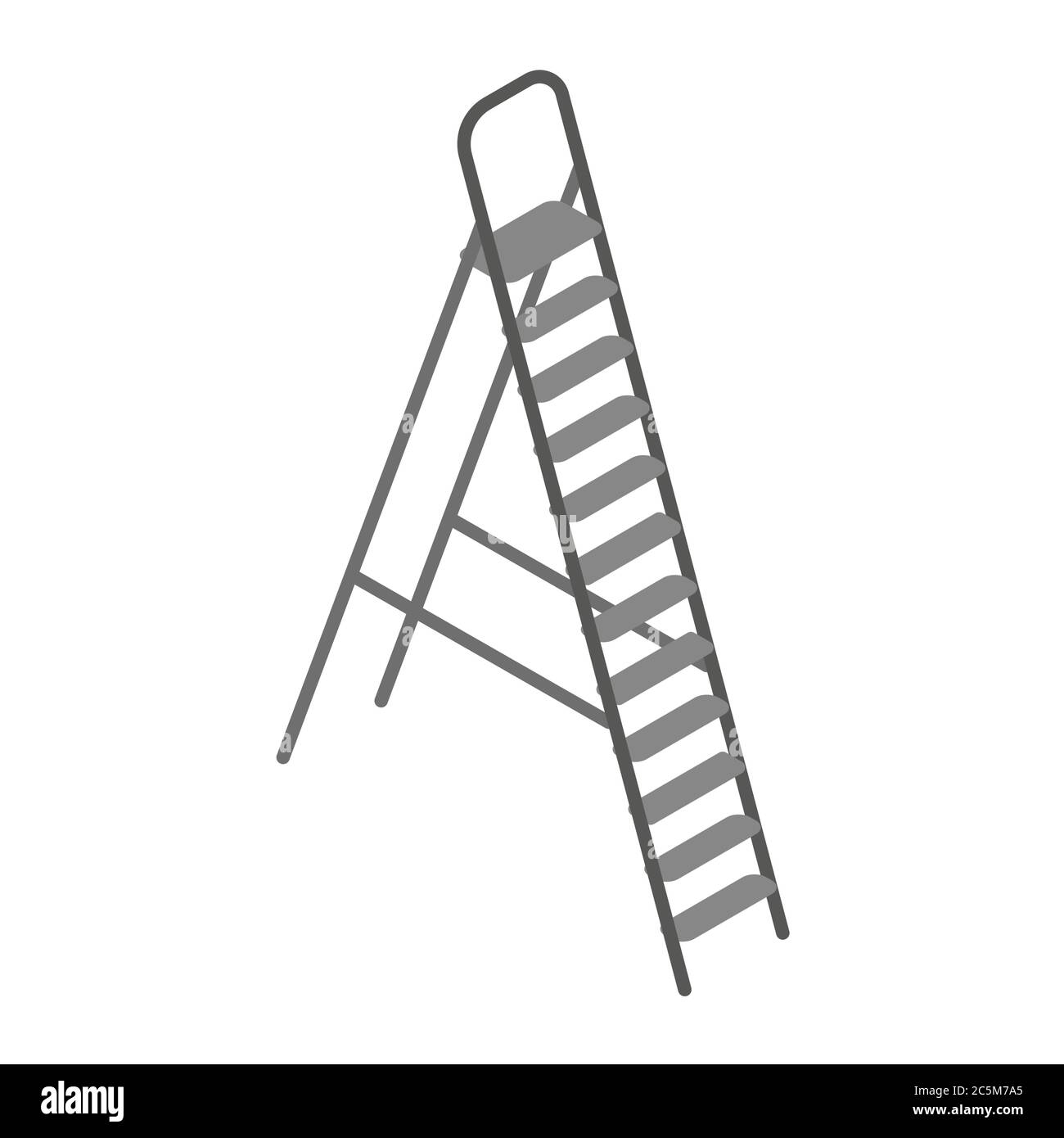 Ladder on white background. Vector illustration in trendy flat style ...