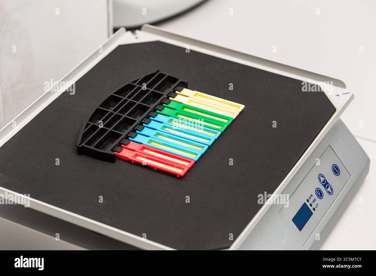 reagent strip test urinalysis in laboratory Stock Photo - Alamy