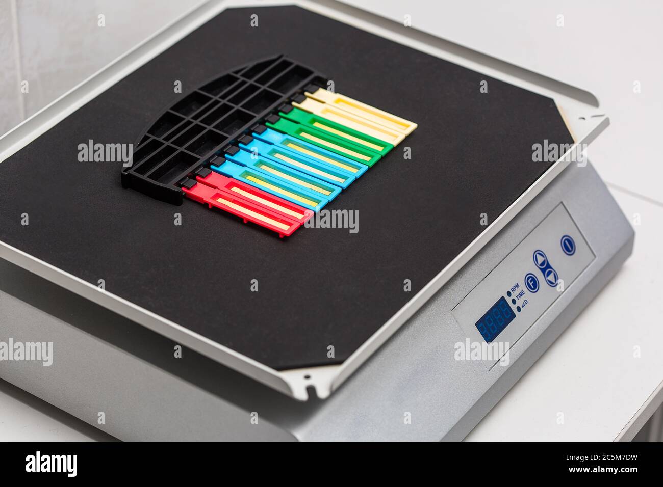 reagent strip test urinalysis in laboratory Stock Photo - Alamy