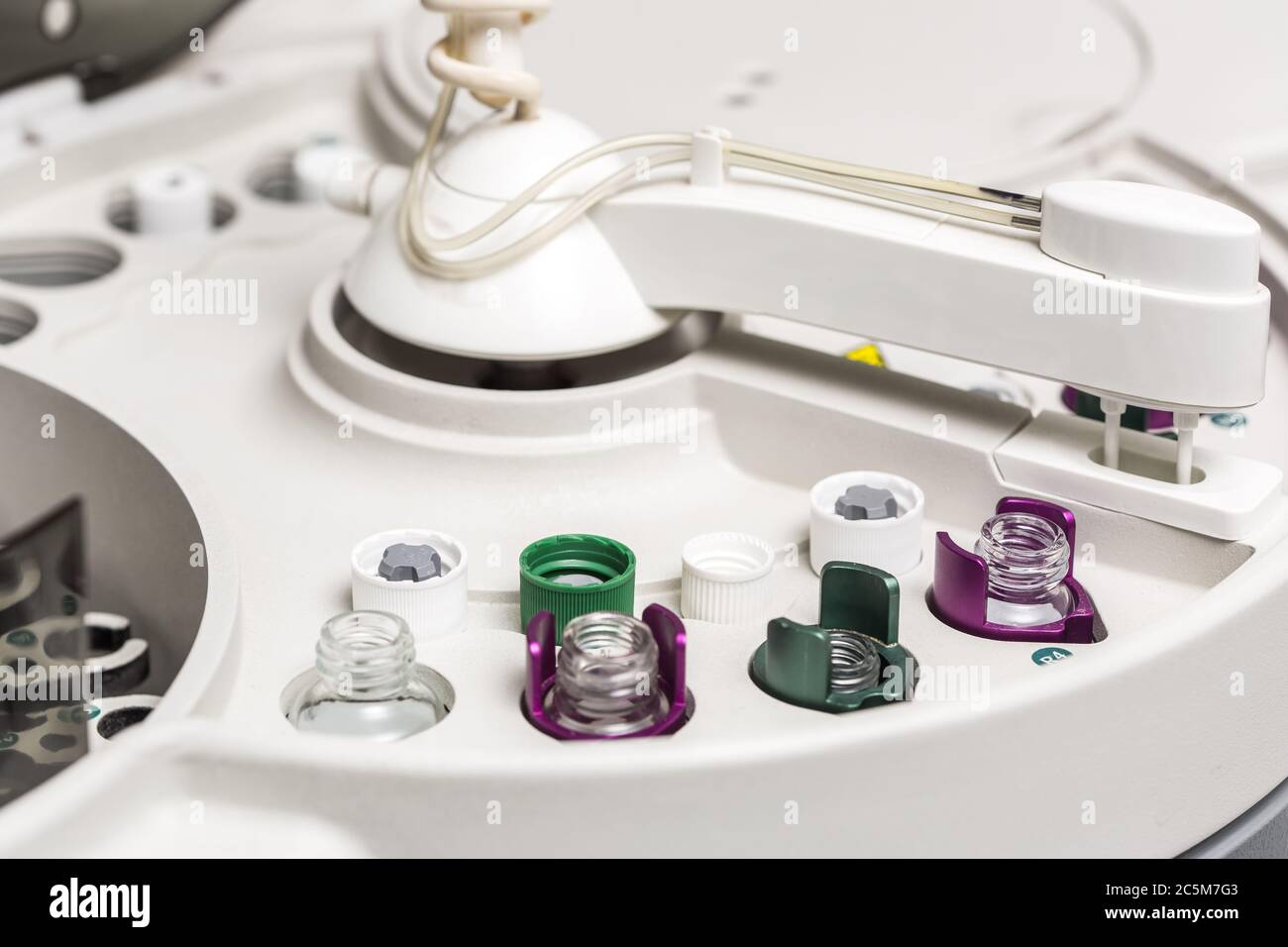 Small tube to machine in laboratory Stock Photo - Alamy