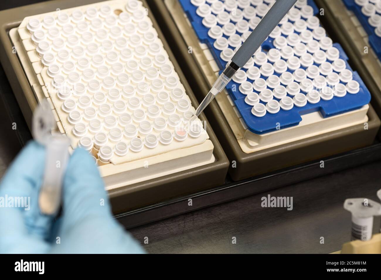 A chemical sample bottle. Centrifuge. A test tube vial sets for ...