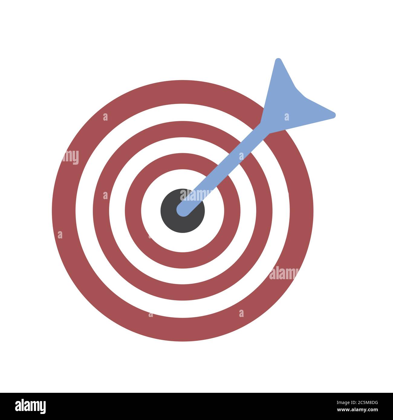 Target Icon on white background. Vector illustration in trendy flat ...