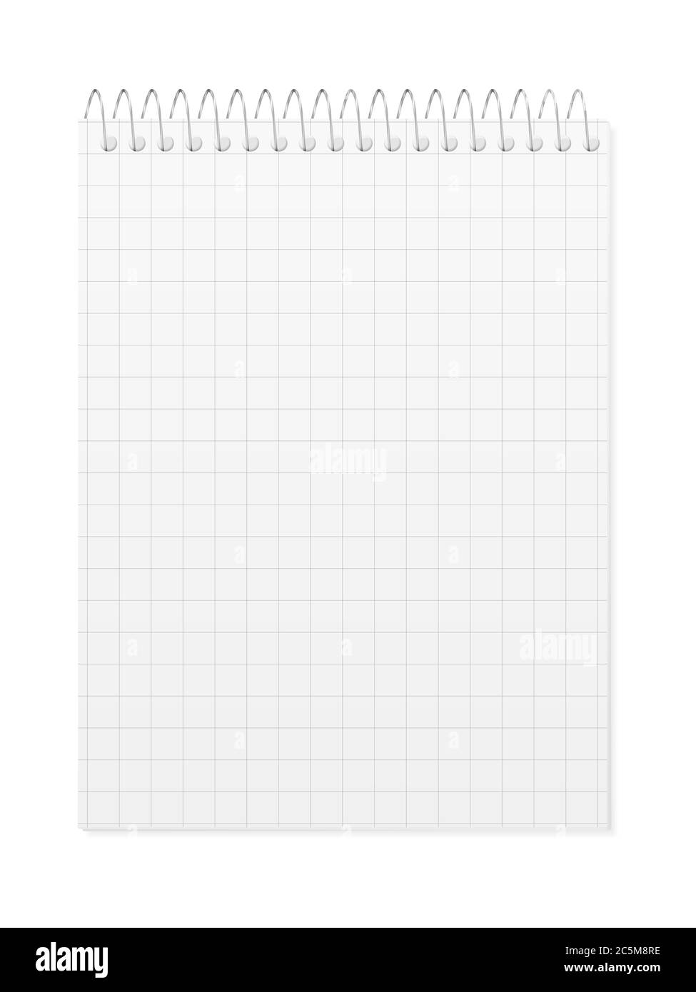 Notebook on a white background. Vector illustration Stock Photo - Alamy