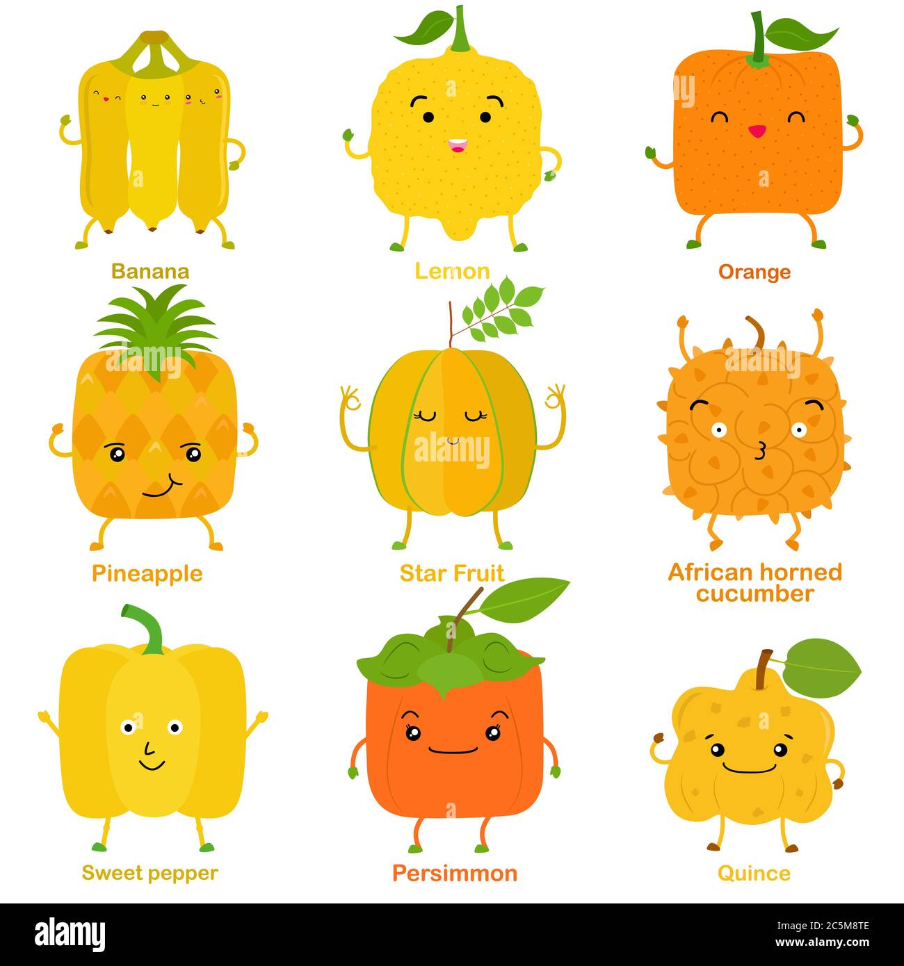 Cute star fruit Stock Vector Images - Alamy