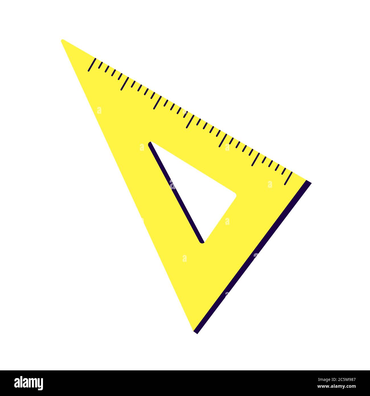 Ruler on white background. Vector illustration in trendy flat style ...