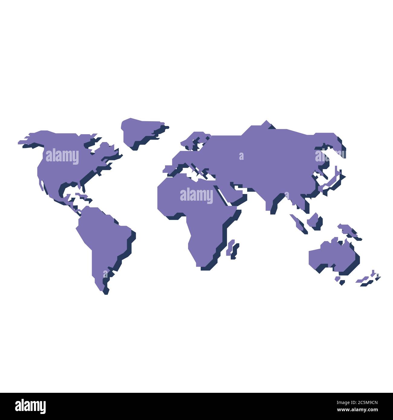 World map paper. Vector illustration Stock Vector Image & Art - Alamy