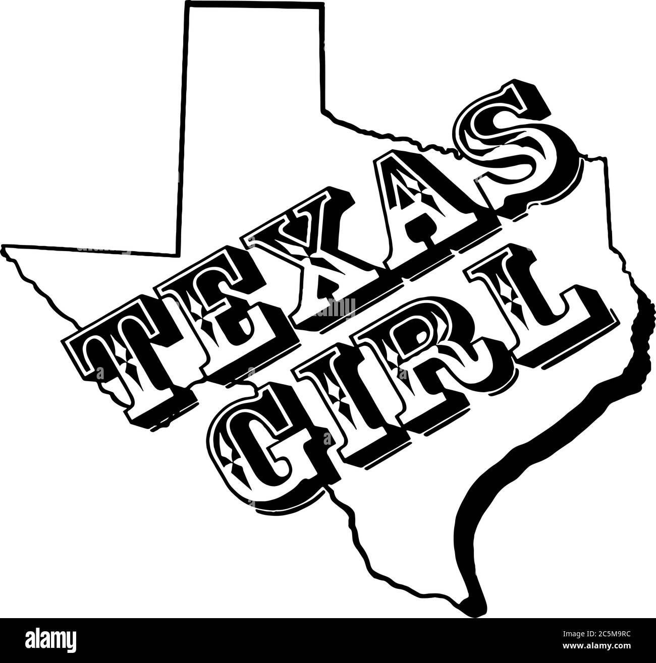 Texas art vector vectors hi-res stock photography and images - Alamy