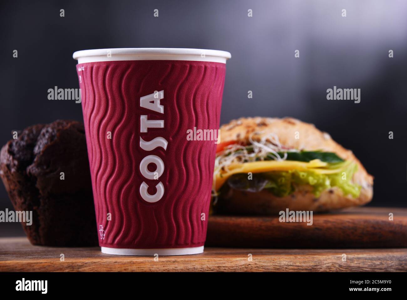 Costa coffee cup muffin hi-res stock photography and images - Alamy