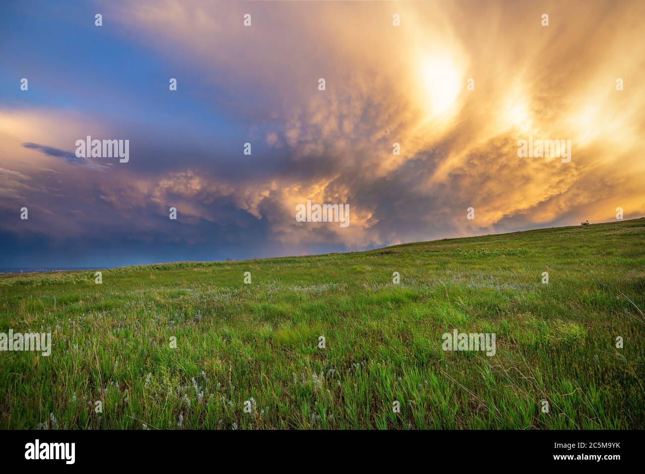 Vibrant sunset reflects on hi-res stock photography and images - Alamy