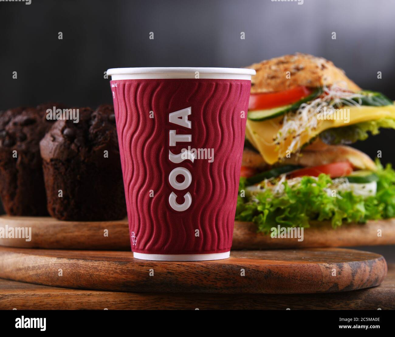 Costa coffee cup muffin hi-res stock photography and images - Alamy