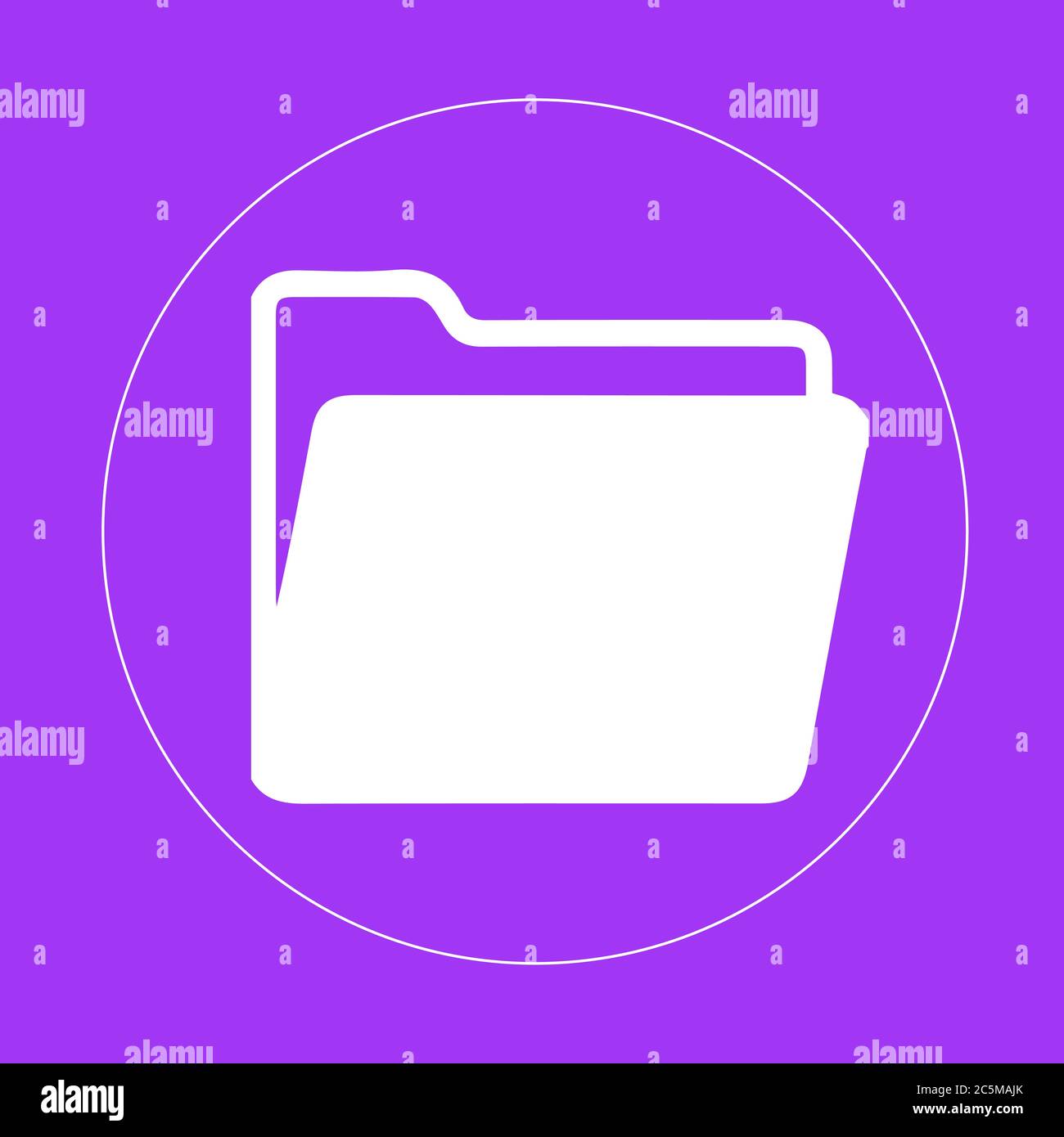 Open folder icon. Vector illustration Stock Vector Image & Art - Alamy