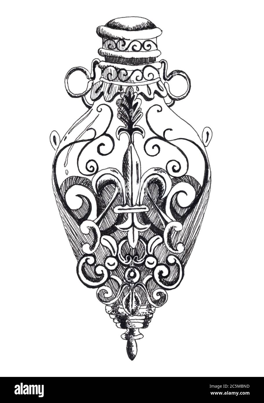 Poison Bottle Drawing