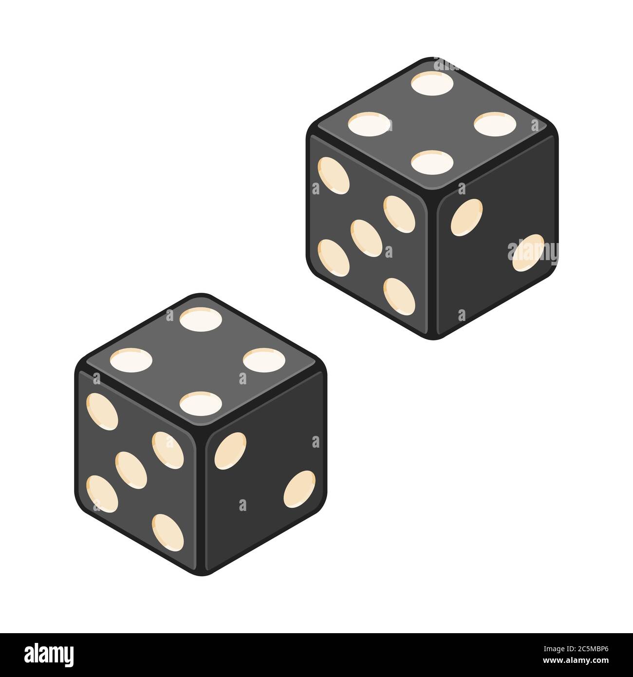 Six dice Stock Vector Images - Alamy