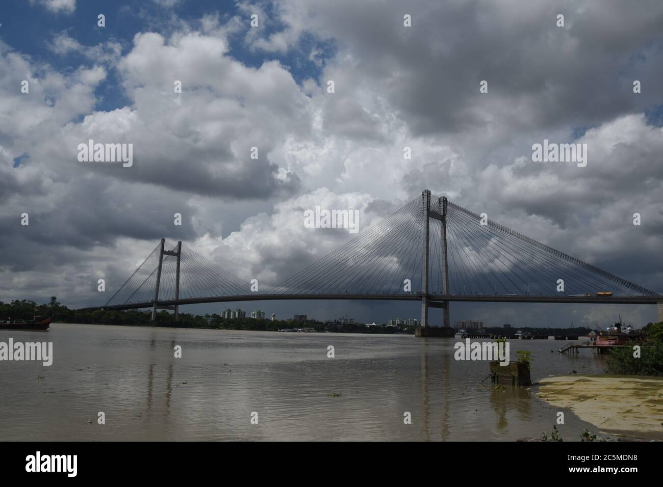 Stratocumulus clouds over the Vidyasagar Setu or the Second Hooghly ...