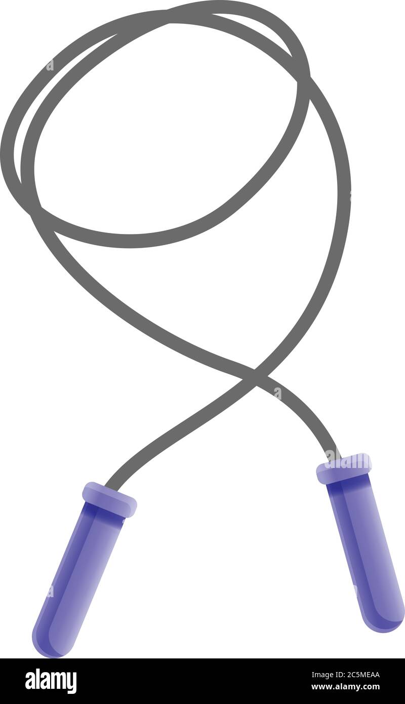 Jump rope icon. Cartoon of jump rope vector icon for web design ...