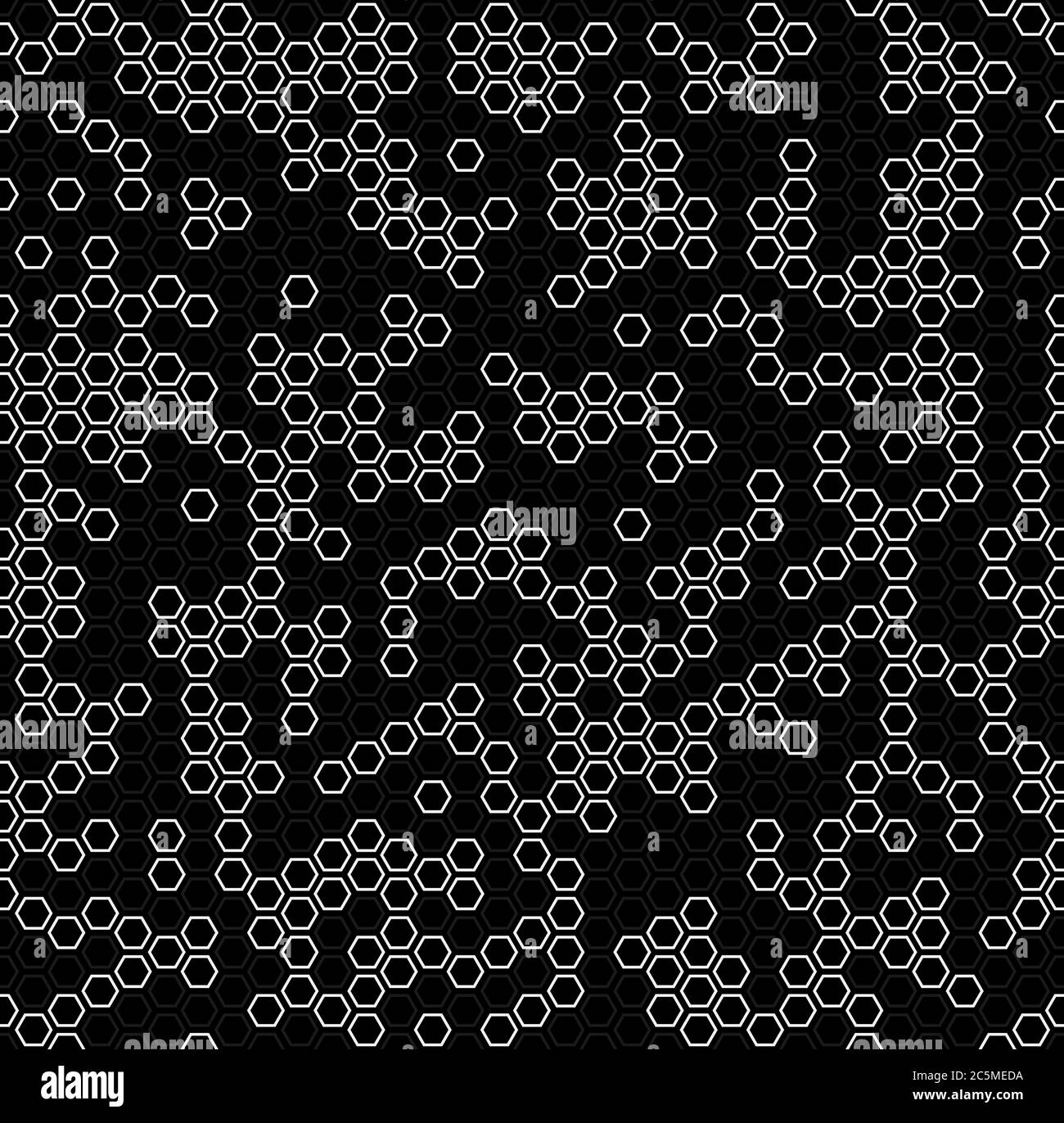 Vector irregular abstraction geometric seamless pattern with hexagonal ...