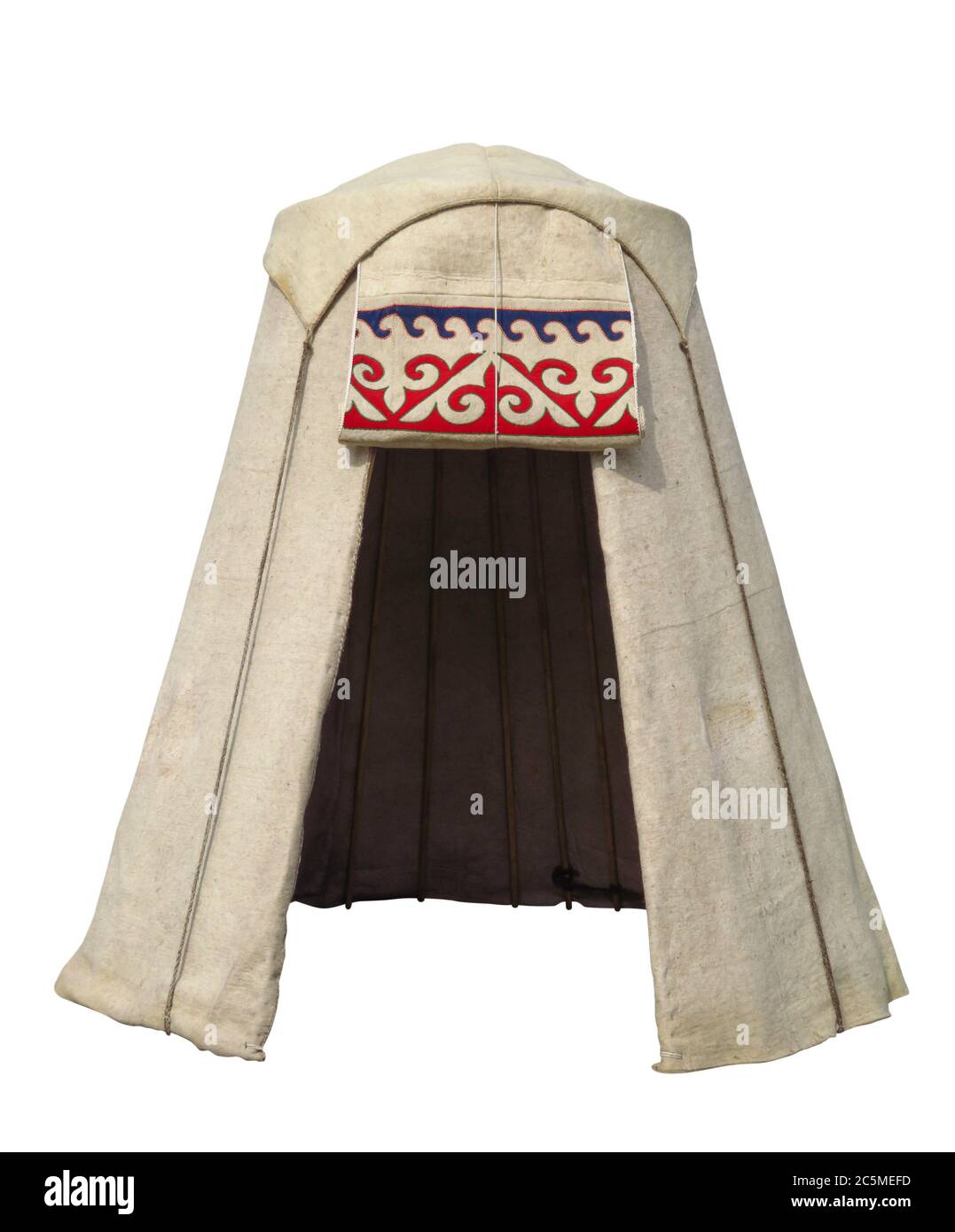 Kazakh mini yurt isolated on white with Clipping Path Stock Photo - Alamy