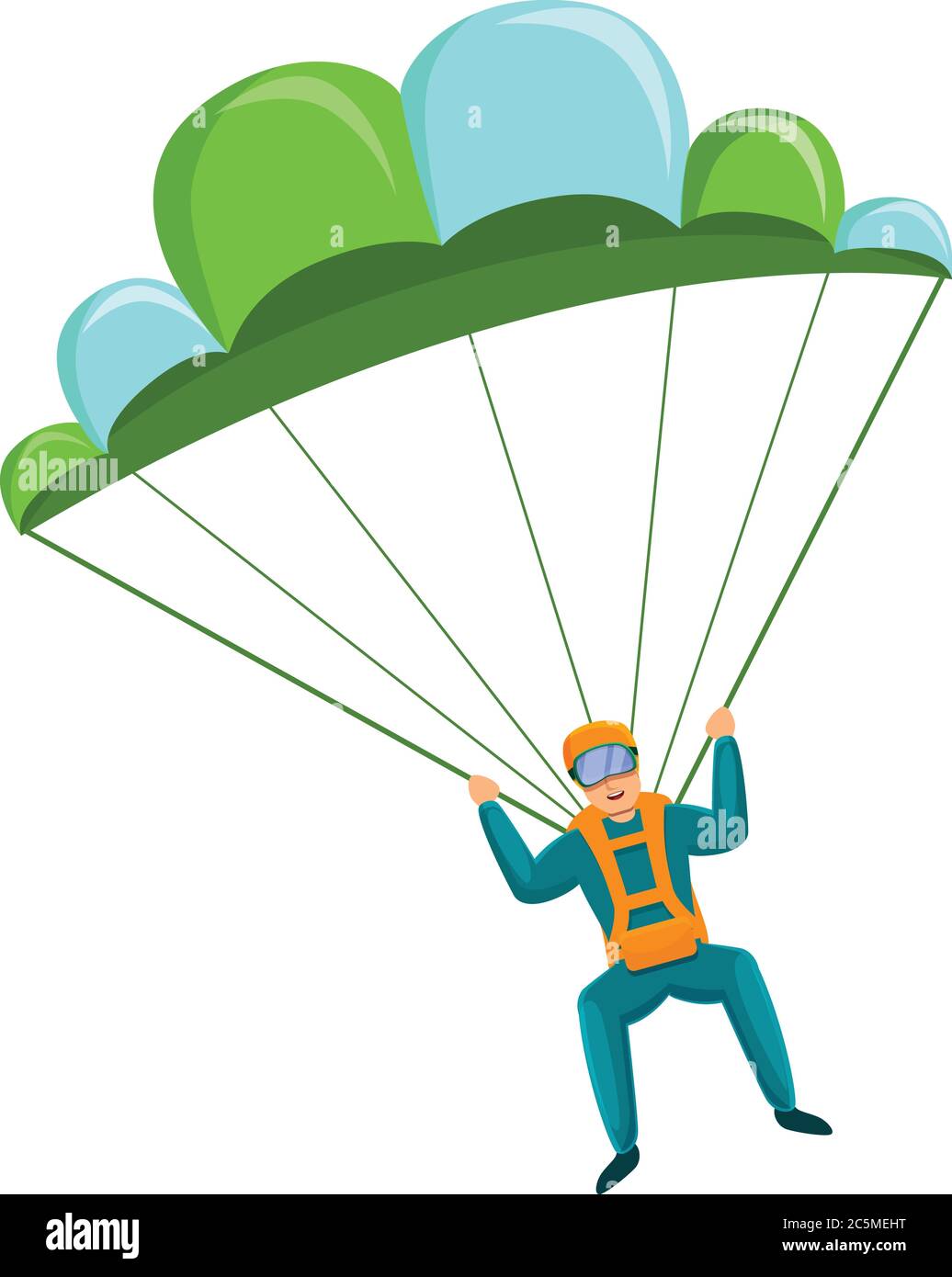 Parachuter icon. Cartoon of parachuter vector icon for web design ...