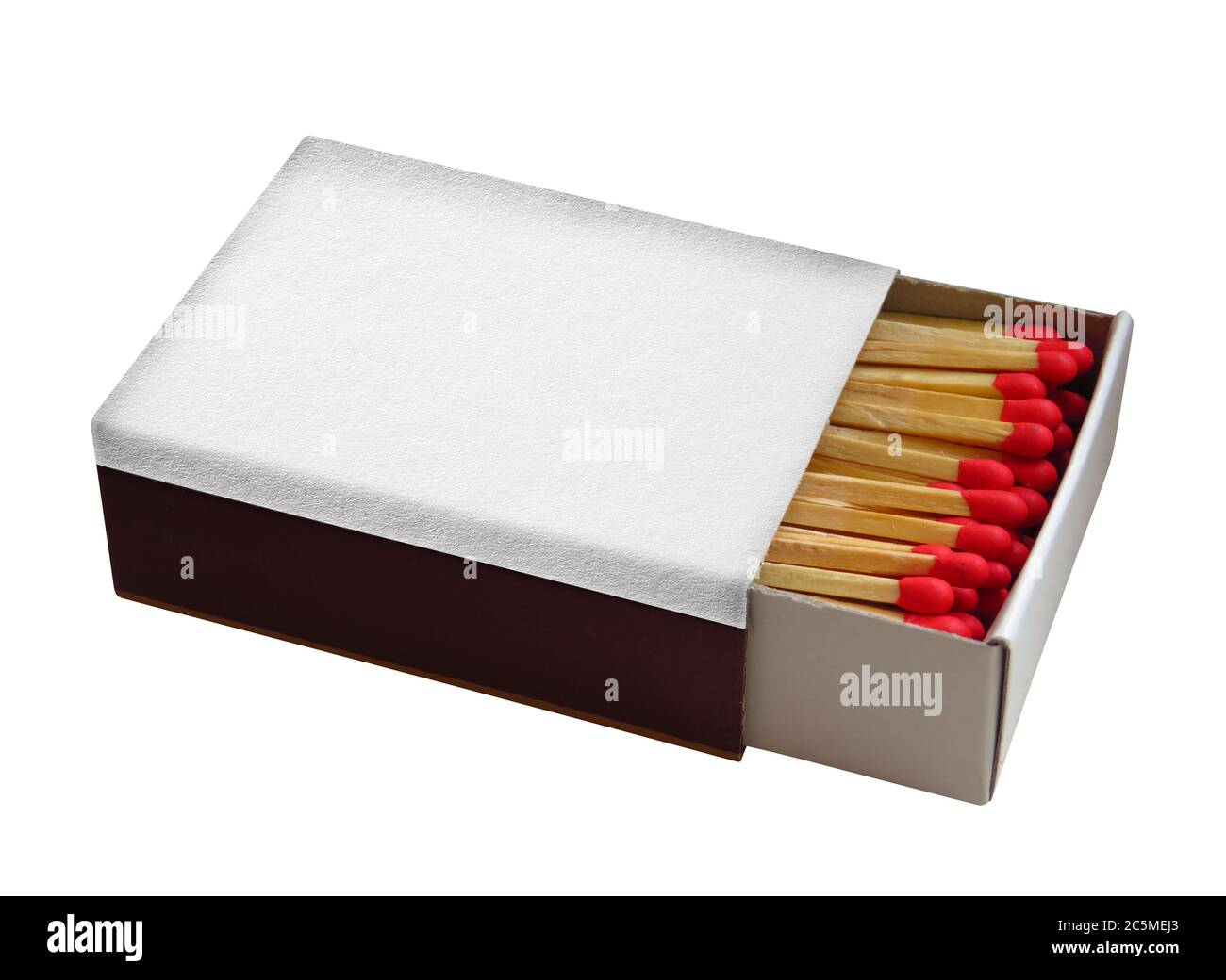 Matchbox with red matches isolated on white. Clipping Path included ...