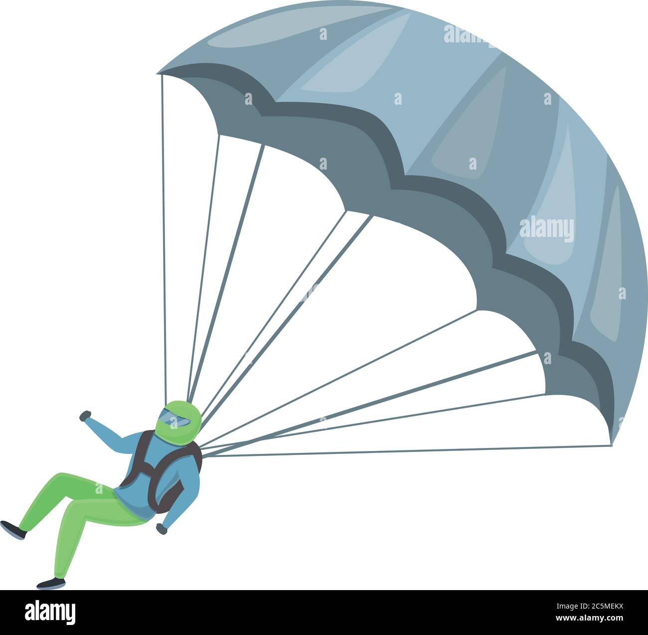 Sport parachuting icon. Cartoon of sport parachuting vector icon for ...