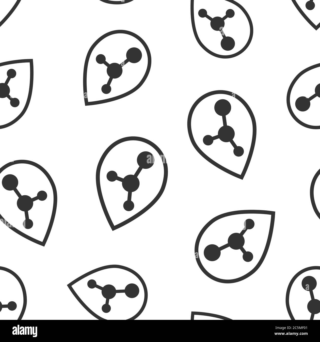 Acid molecule icon in flat style. Dna vector illustration on white ...