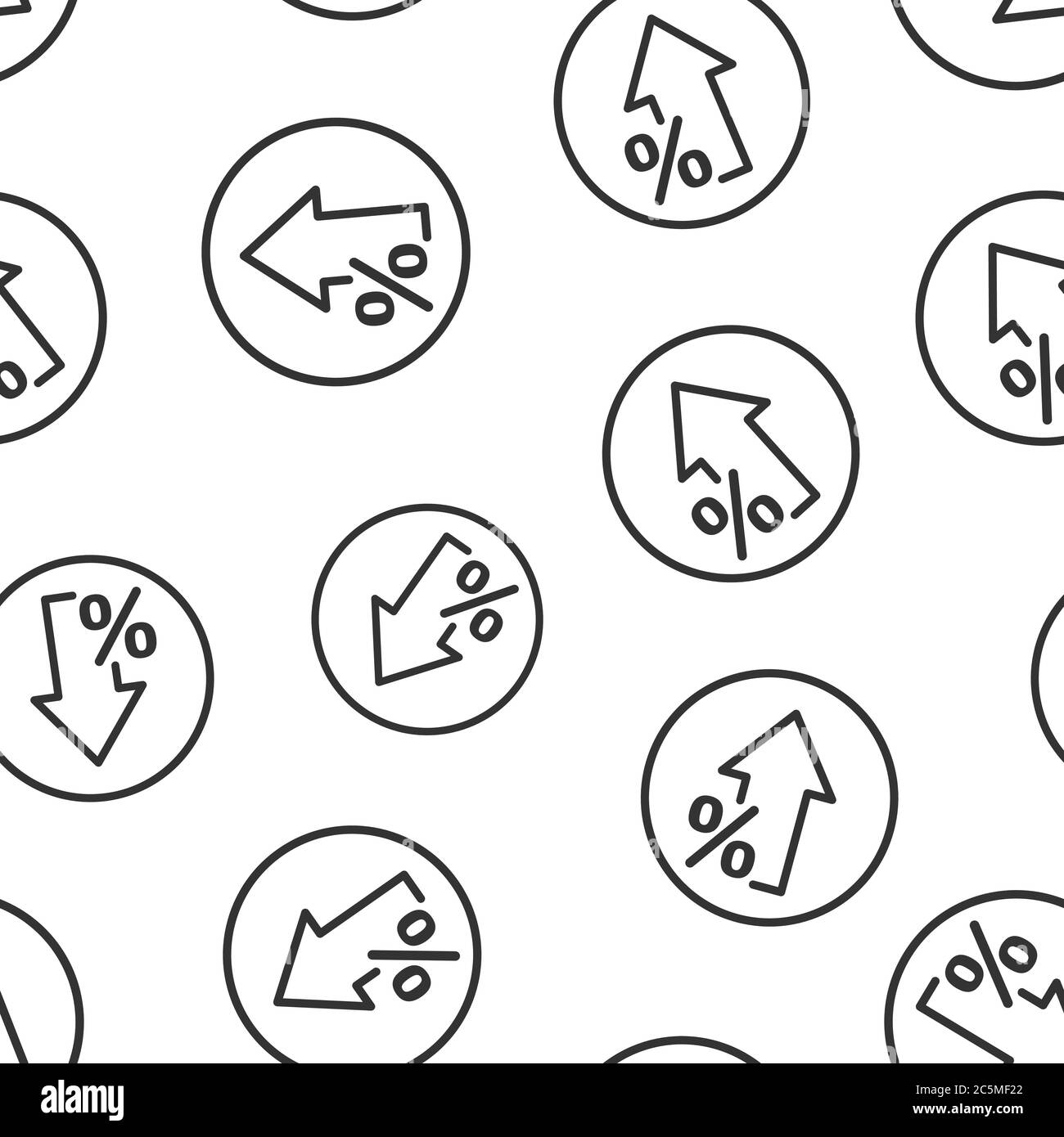 Decline arrow icon in flat style. Decrease vector illustration on white isolated background ...