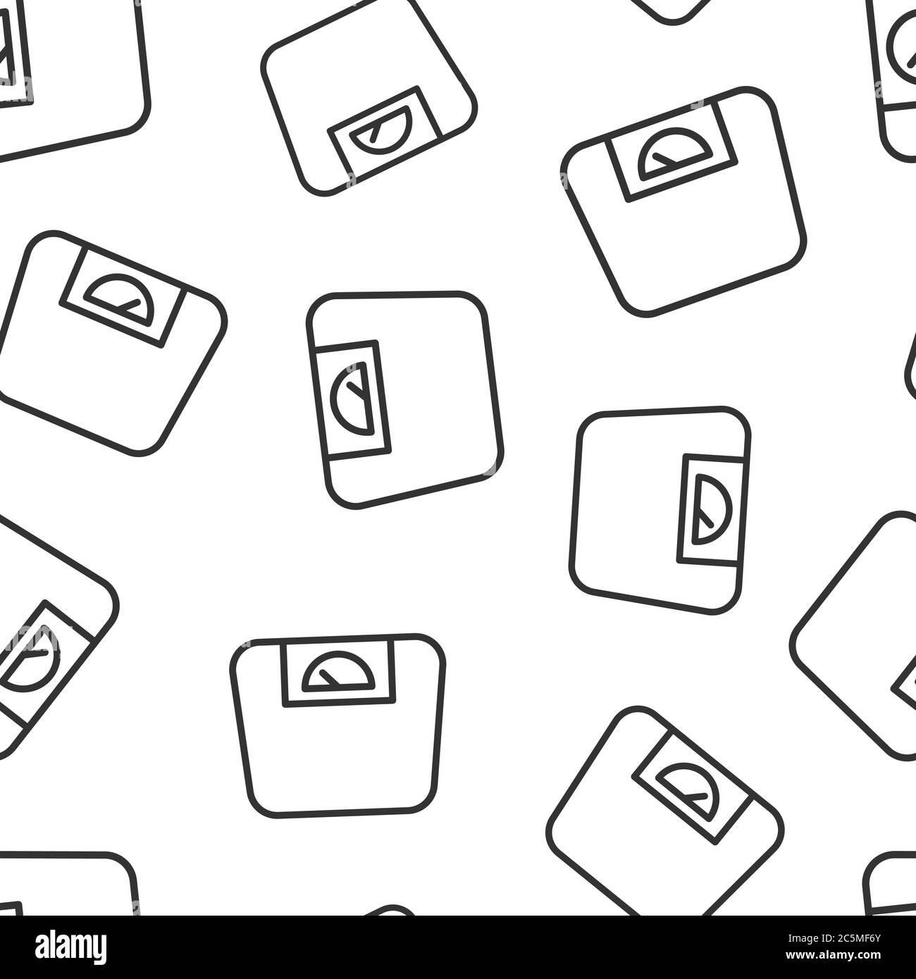 Scale icon in flat style. Balance vector illustration on white isolated ...